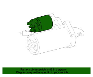 001-152-28-10 - Starter Solenoid 1998-2011 Mercedes-Benz | Mercedes ...