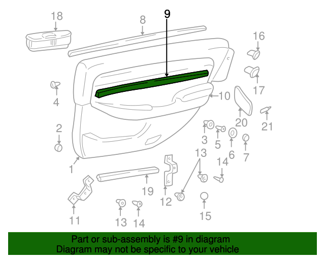 2001-2003 Hyundai Molding 83334-39010-OY | QuirkParts