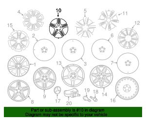 212-401-22-02-9709 - Wheel 2011-2013 Mercedes-Benz | AutoNationParts.com