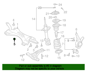 2001-2003 Toyota Prius Engine Cradle Grommet 90950-01398 | Toyota Parts ...