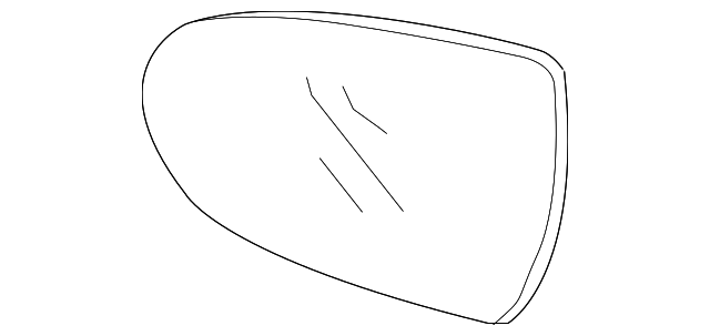 Genuine Mirror Glass for 2017-2020 Hyundai Elantra | Part# 87621-F2140 ...