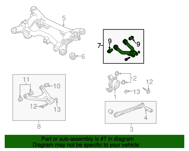 2002-2004 Volkswagen Passat Upper Control Arm 4B3-505-323 | QuirkParts
