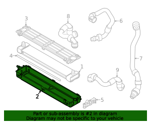 17117589471 - 2010-2023 BMW Auxiliary Radiator Frame (17-11-7-589-471 ...