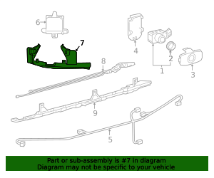 2019-2023 Lexus Liftgate Object Sensor Bracket 88163-06020 ...