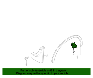 2016-2021 Volvo Side Molding Clip 30622764 | TascaParts.com