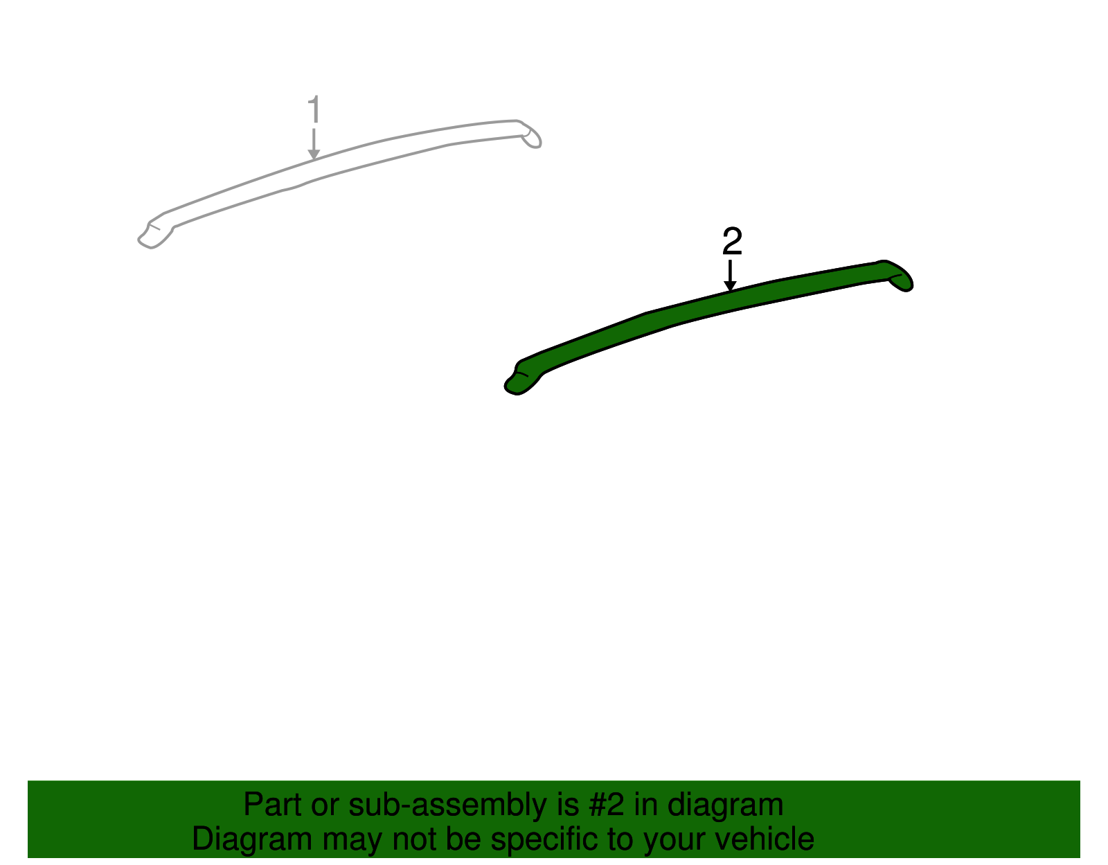 75552-0C010 - Roof Drip Molding (Left) 2000-2006 Toyota Tundra ...