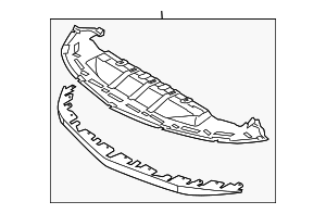 DA5Z-8327-A - Lower Deflector 2013-2016 Lincoln MKS | Ford OEM Parts Direct