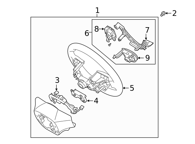 2019-2021 Kia Switch Assembly Bezel 96750-D4000 | TascaParts.com