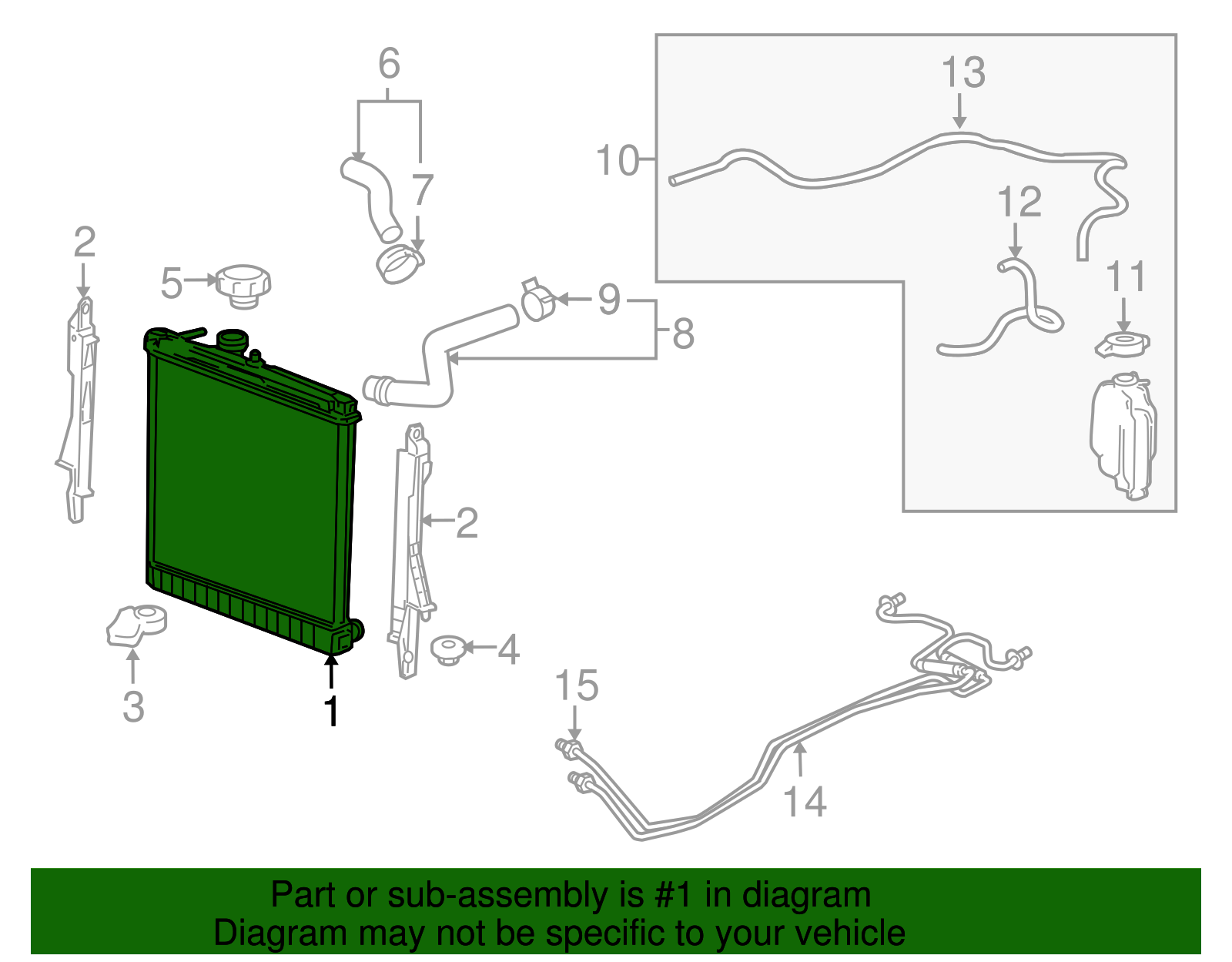 2006-2012 GM Radiator 25964054 GM | GMPartsDirect.com