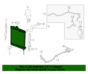 2006-2012 GM Radiator 25964054 GM | GMPartsDirect.com