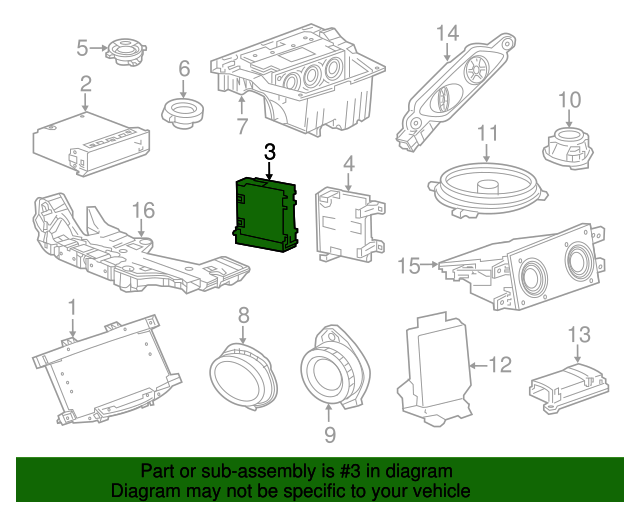 84633067 GM Radio Control Unit | GM Parts Store