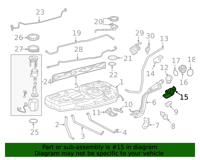 2010-2023 Toyota Vapor Canister Filter 77745-0E010 | OEM Parts Online