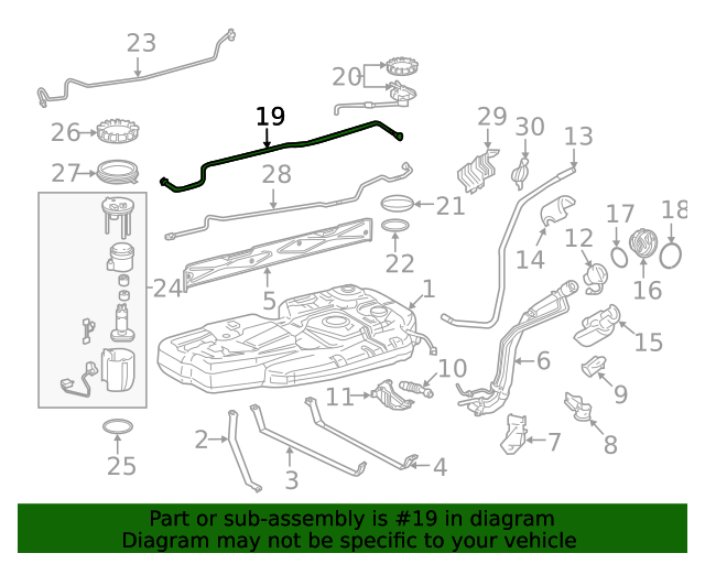 77404-08040 - Vent Hose - 2011-2016 Toyota Sienna | OEM Genuine Toyota ...