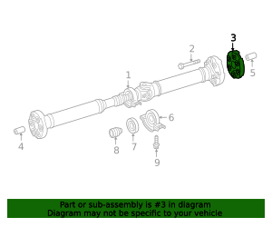2015-2018 Mercedes-Benz Drive Shaft Damper 210-411-04-15 | MB Parts Center