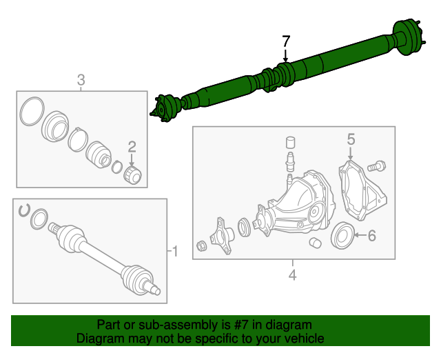 253-410-10-02 - Drive Shaft 2016-2023 Mercedes-Benz GLC 300 ...