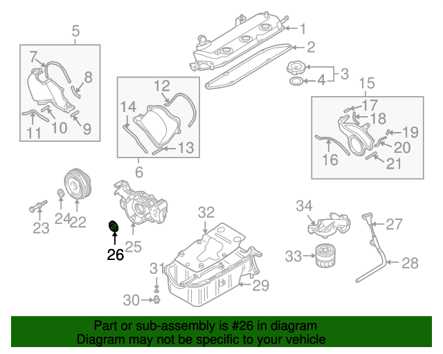 MD372249 - Front Crank Seal 1991-2012 Mitsubishi | Mitsubishi Direct Parts