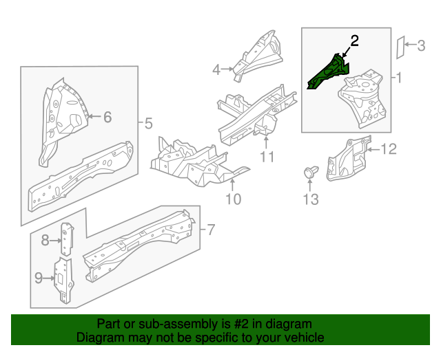 64111-1JA0A - Apron Reinforced 2011-2017 Nissan Quest | Nissan Parts ...