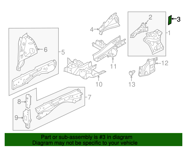 2011-2017 Nissan Quest Apron Reinforced Baffle 64196-JN02A | TascaParts.com