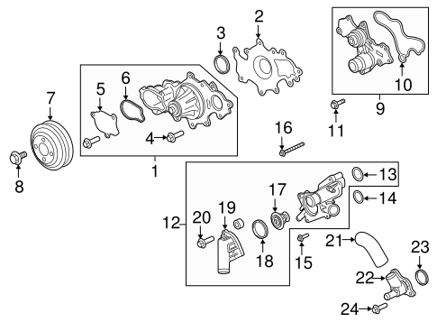 Water Pump for 2017 Ford F-150 | Ford Parts Catalog