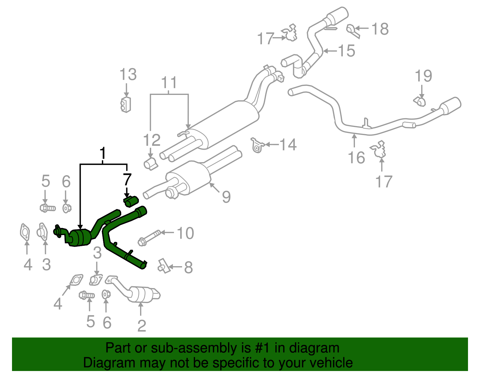 HL3Z-5E212-A - Catalytic Converter 2017-2019 Ford F-150 | Big 3 Auto Parts
