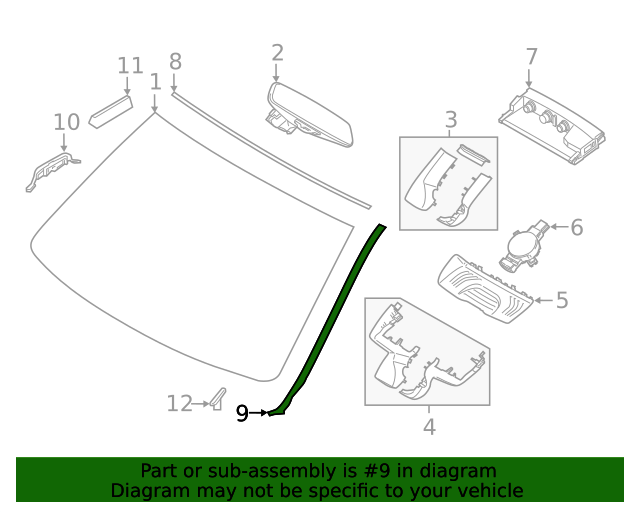 Genuine BMW 51-31-7-427-874 | Side Molding | FREE Shipping on Most ...