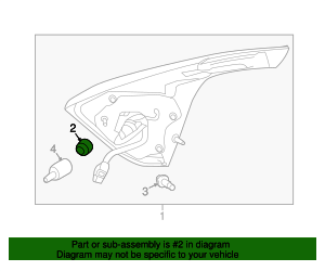 2007-2024 Nissan Backup Lamp Assembly Nut 01221-N6011 | Nissan Parts Plus