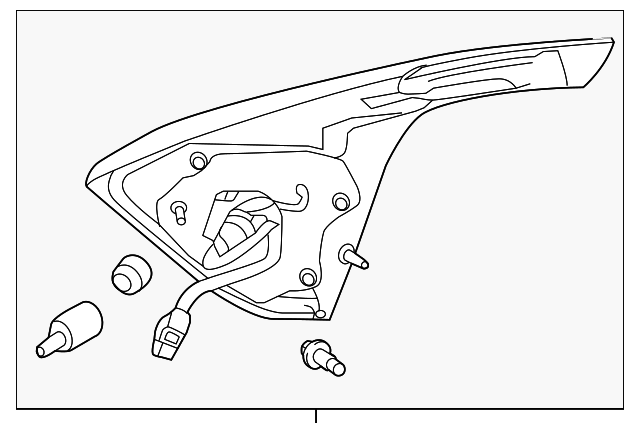 2019-2024 Nissan Murano Backup Lamp Assembly 26545-9UF0B | Nissan Parts ...
