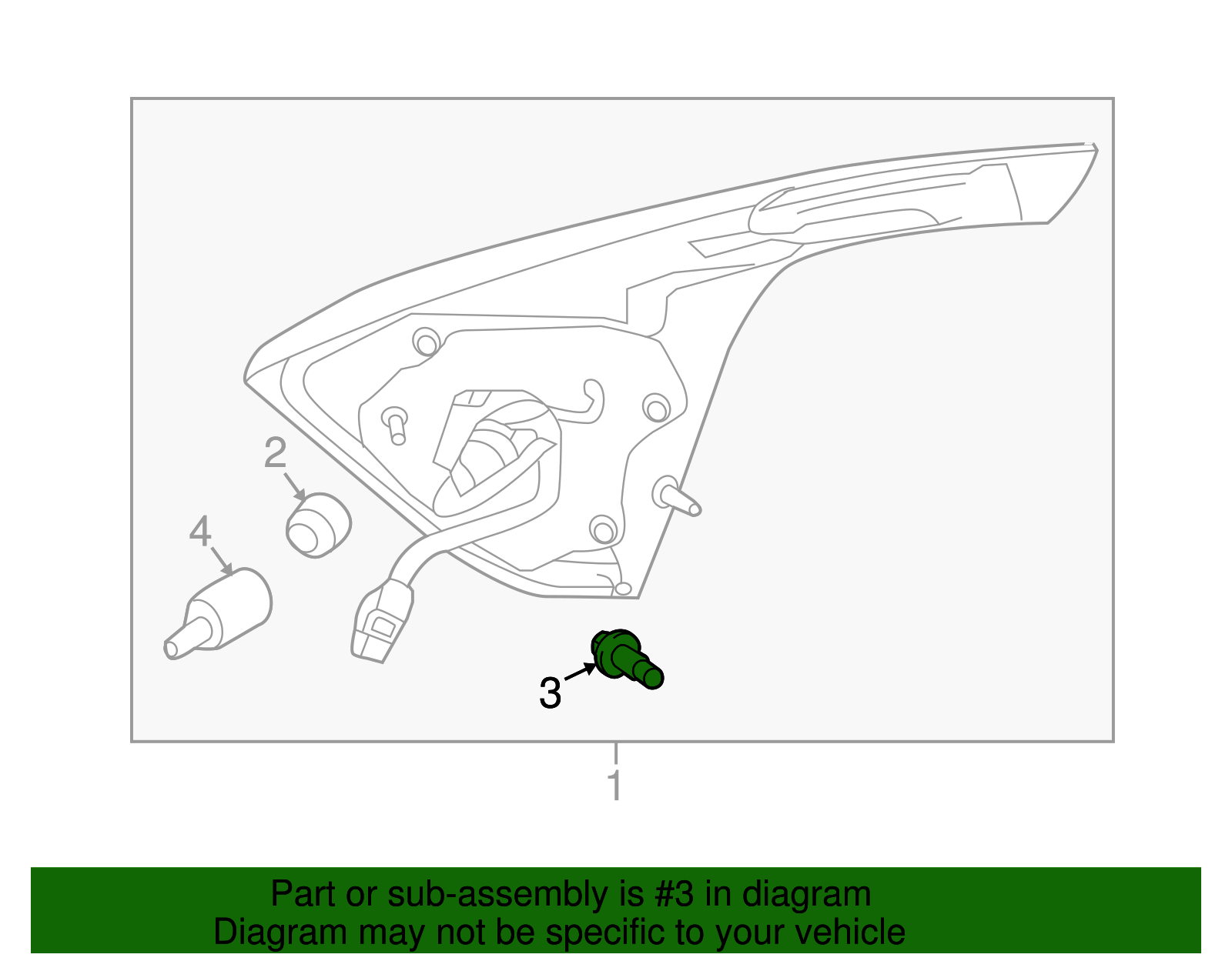 2015-2025 Nissan Tail Lamp Assembly Bolt 01121-A6141 | My Nissan Part