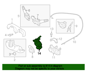 2012-2013 Hyundai Accent Clock Spring 93490-1R441 | OEM Parts Online