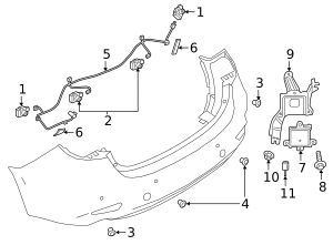 2014-2021 Mazda 6 Mount Bracket Wire B1Y6-67-SH3 | Real Mazda Parts