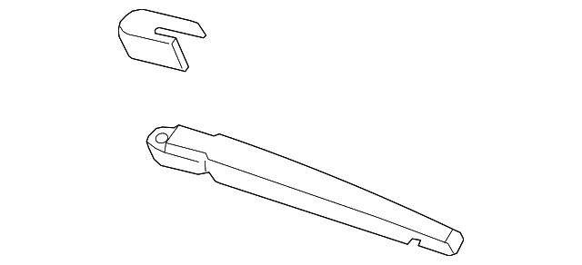 Hyundai - 98815-2P000 - Wiper Arm - 2018-2023 Hyundai | OEM Hyundai ...