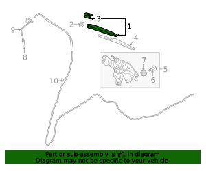 2018-2023 Hyundai Wiper Arm 98815-2P000 | AutoNationParts.com