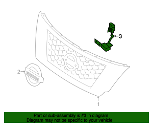 2017-2019 Nissan Pathfinder Front Camera 284F1-9PJ1A | Nissan Parts Plus