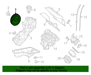 281-030-02-03 - Crankshaft Pulley 2016-2017 Smart Fortwo | Mercedes ...