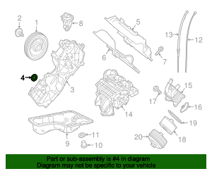 281-997-01-46 - Front Cover Seal 2016-2017 Smart Fortwo | Mercedes-Benz ...