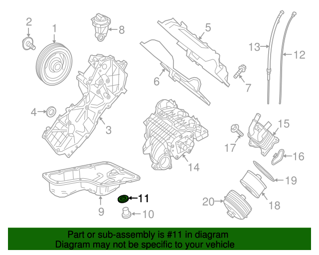 6220170000 - Oil Pan Gasket 2016-2017 Smart Fortwo | Mercedes-Benz USA ...