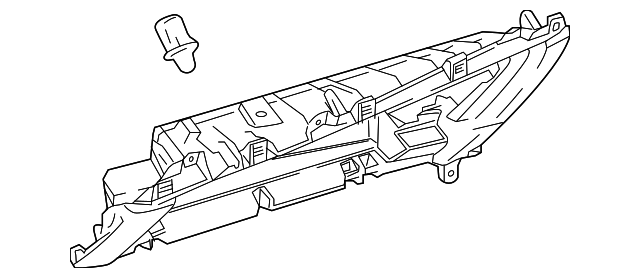 2018-2022 Toyota C-HR Glove Box Frame 55433-F4010-C1 | Toyota Parts Center