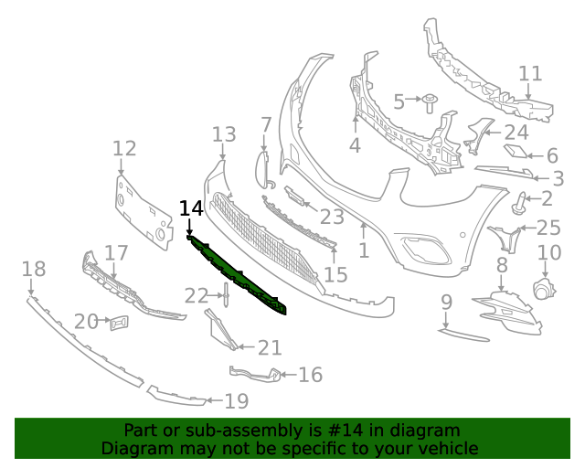 253-885-03-04 - Mount Panel 2019-2020 Mercedes-Benz GLC 43 AMG ...