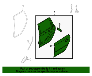 2010-2017 Volvo XC60 Door Shell 32228964 | TascaParts.com
