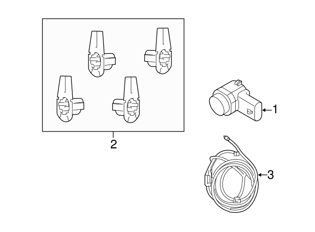 2013-2018 Volvo Reverse Sensor Retainer Kit 30728701 | TascaParts.com