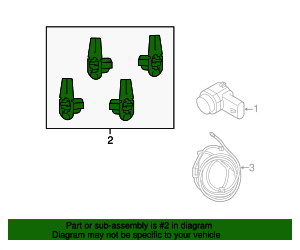 2013-2018 Volvo Reverse Sensor Retainer Kit 30728701 | TascaParts.com