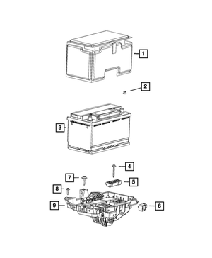 2004-2023 Mopar Storage Battery, US, Canada BBH6F001AA | Mopar eStore