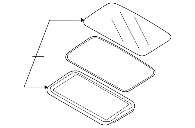 2018-2024 Subaru Sunroof Glass 65430FL000 | Subaru Parts Store