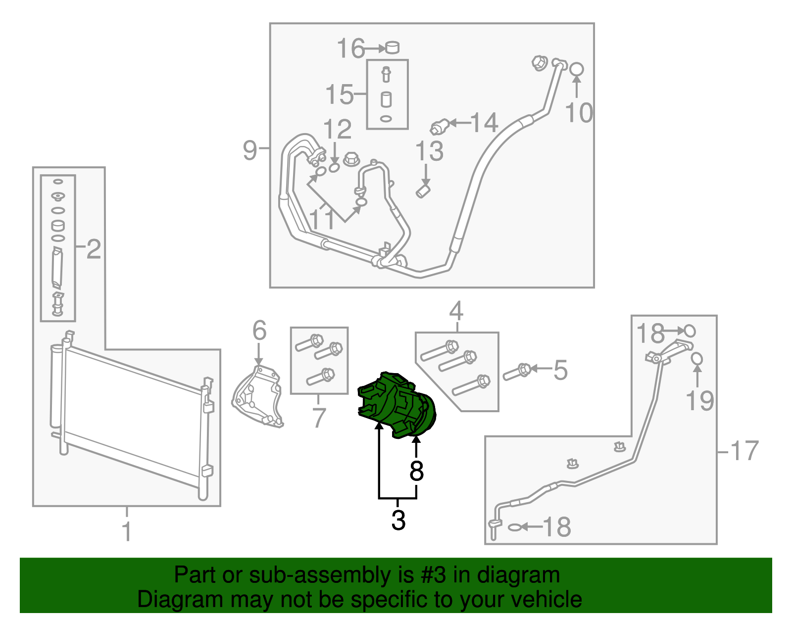 2010-2015 Chevrolet Camaro Air Conditioning Compressor Kit with Valve ...