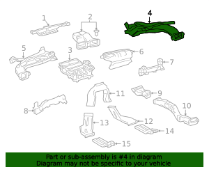 2019-2023 Lexus Side Duct 55086-76031 | OEM Parts Online