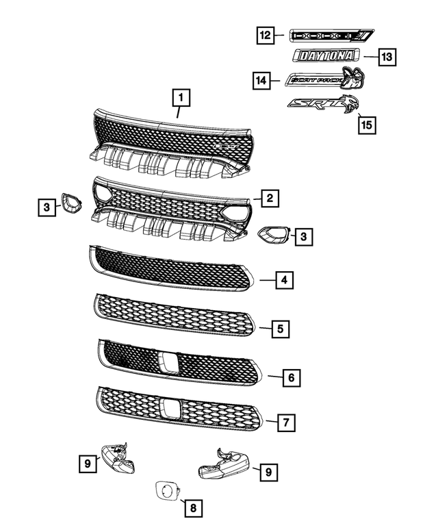 2019 Dodge Charger Srt Nameplate 68466561AA | My Mopar Parts