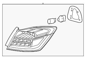 OEM 2014-2015 Honda Accord Taillight Assembly, R 33500-T2A-A12 ...