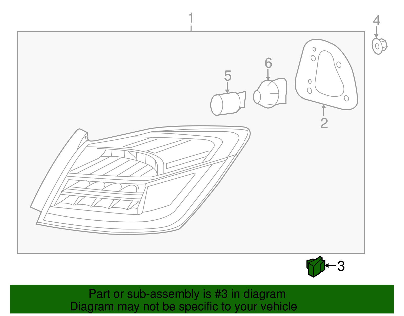 90650-T2A-003 - Tail Lamp Assembly Clip 2013-2021 Honda | Honda Parts ...