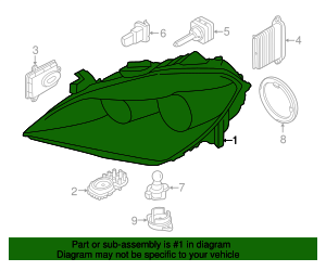 63-11-7-272-017 - Composite Headlamp - 2012-2017 BMW | Buy BMW Parts Now