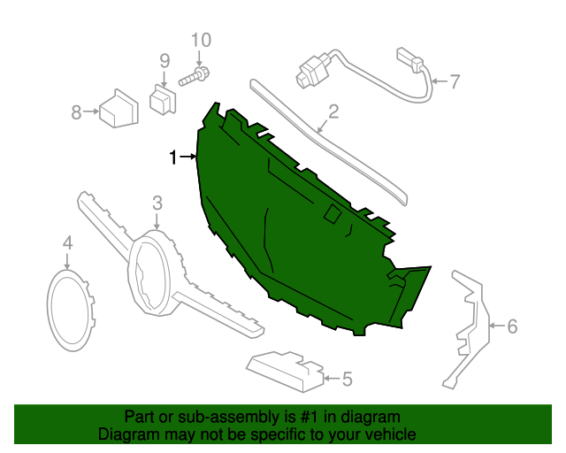 2018-2020 Mercedes-Benz Grille 213-888-09-00 | MB Online Parts